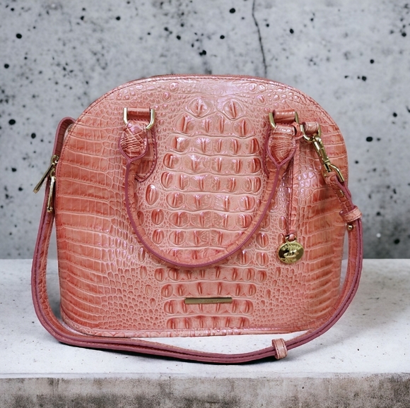Brahmin | Bags | Brahmin Georgina Pink Punch Melbourne Satchel | Poshmark